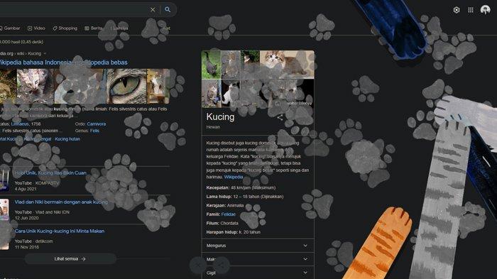 Ketik 'Kucing' di Google, Pada Hasil Pencarian Tekan Icon Kaki Kucing ...