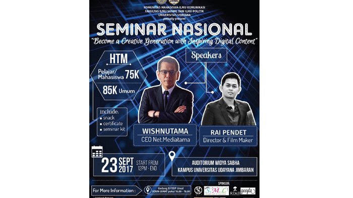 KOMIK FISIP Unud Hadirkan CEO NET TV dan Gelar Lomba Penyiar - Tribun ...