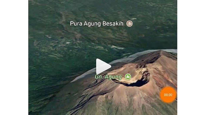 AWAS Gunung Agung - Beginilah Puncak Gunung Agung Dilihat Melalui ...