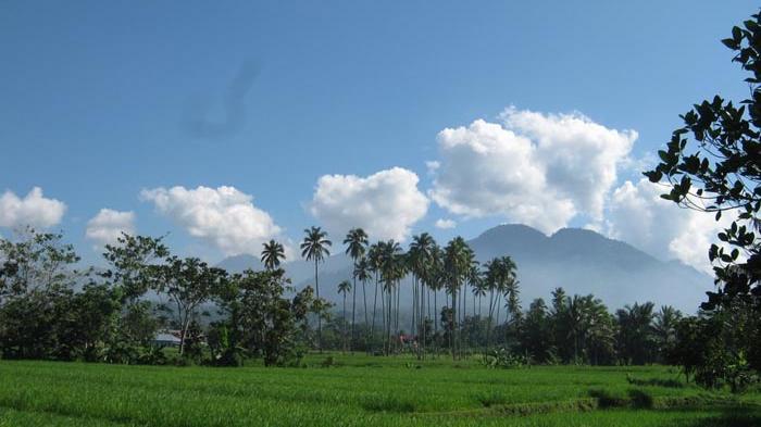 Gunung Ambang Status Waspada, Radius 1,5 Km Disterilkan - Tribun-bali.com