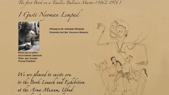 Sang Inspirasi Seni Lukis Bali, di Buku Seniman Legendaris Lempad ...