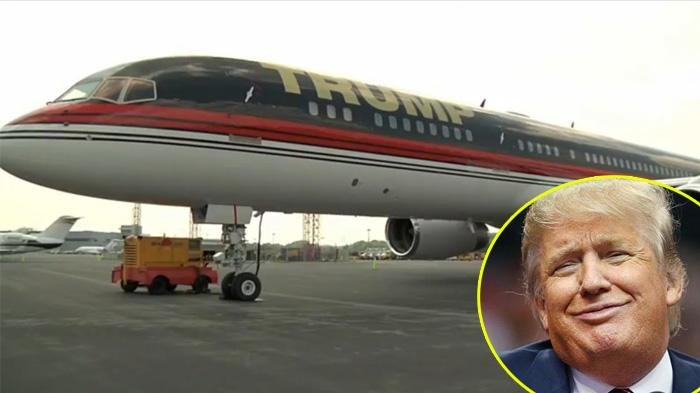 Mengintip Jet Pribadi Donald Trump Seharga Rp 1000 Triliun, Super Mewah ...