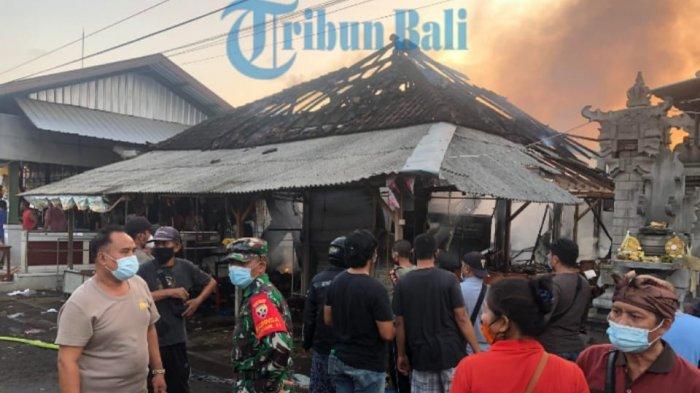 Update Kebakaran Pasar Adat Lelateng, Kerugian Ditaksir Capai Hingga Rp 300 Juta - Tribun-bali.com