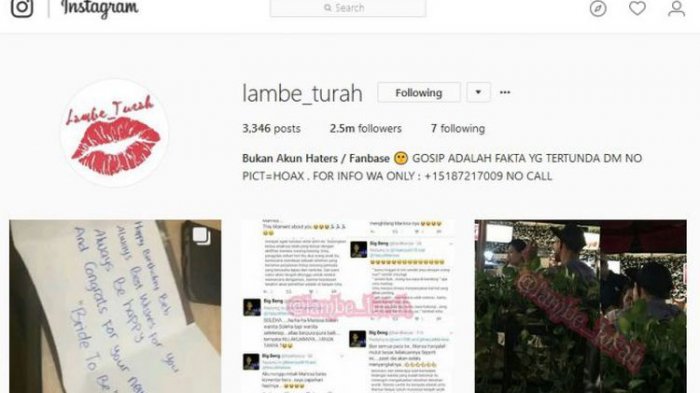 Mengenal Bahasa Unik ala Lambe Turah - Tribun-bali.com