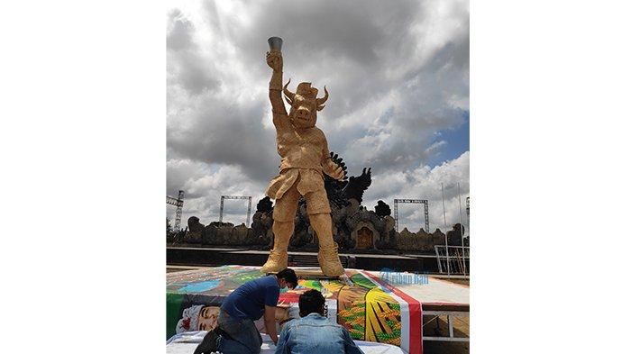 Terbuat dari Anyaman Bambu, Maskot Porprov Bali Tabanan Angkat Filosofi ...
