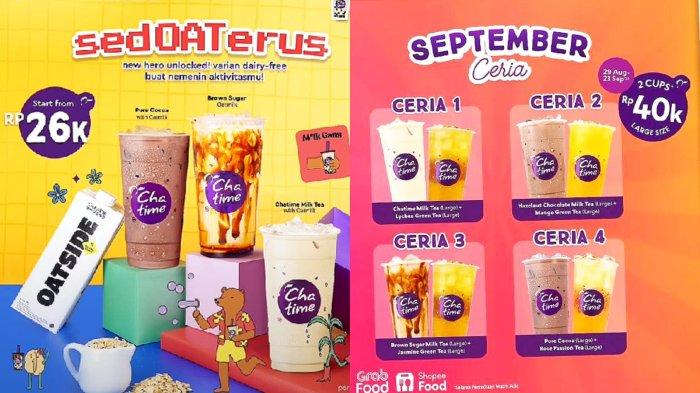 DISKON, Promo Chatime 25-30 September 2022, Hadirkan Aneka Minuman ...