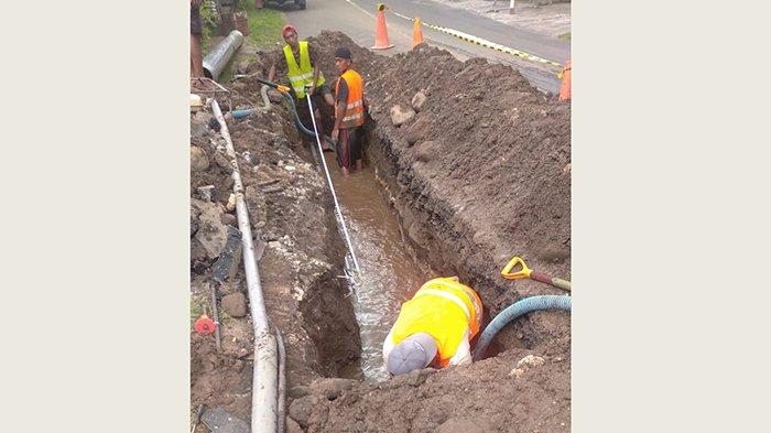 Pipa Bocor, 1.500 Pelanggan PDAM Denpasar Terdampak - Tribun-bali.com