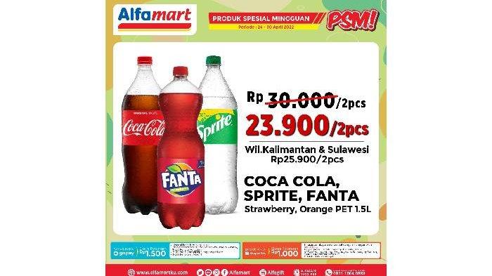 PROMO PSM Alfamat Terbaru: 2Pcs Coca Cola, Sprite atau Fanta 1.5L Cuma ...