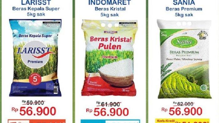 PROMO BERAS MURAH Indomaret hingga 3 Mei 2022, Sania 5kg Rp56.900 Bayar ...