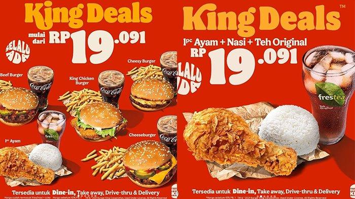 Promo Burger King TERBARU hingga 31 April 2021, Burger, Ayam, Nasi, Teh ...