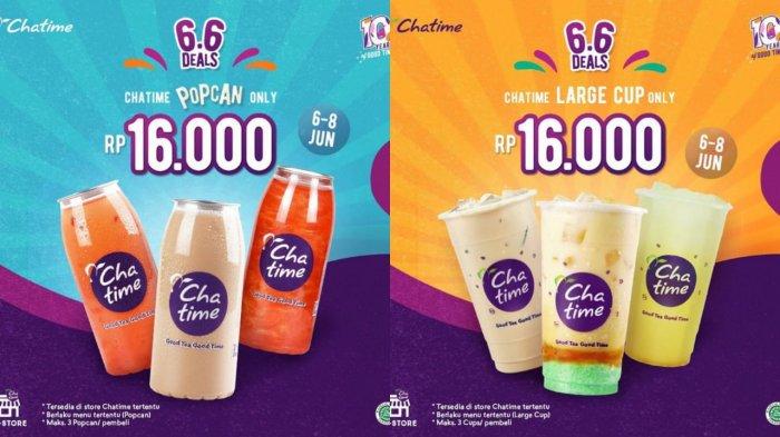 BARU! Promo Chatime 7-8 Juni 2021, Chatime Large Cup Hanya Rp 16.000 ...