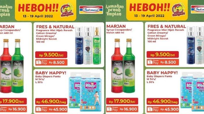 Promo HEBOH Indomaret 13-19 April 2022, Fresh& Rp9.500 Marjan Rp17.900 ...