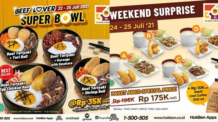 Promo HokBen 25 Juli 2021, Paket ABCD Rp135.000, Super Bowl Rp35.000 ...