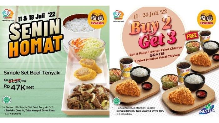 PROMO HokBen Hari Ini 18 Juli 2022, Senin Homat, Simple Set Beef ...