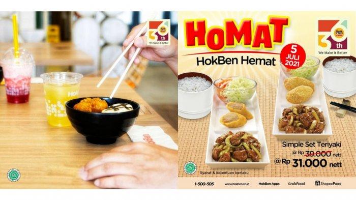 PROMO Hokben Senin 5 Juli 2021, Simple Set Teriyaki Hanya Rp 30 Ribuan ...