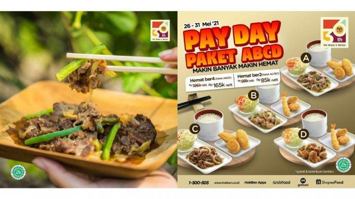 Pay Day Paket ABCD! Promo HokBen Besok 28 Mei 2021, Paket Hemat Berempat Rp 165.000 - Tribun ...
