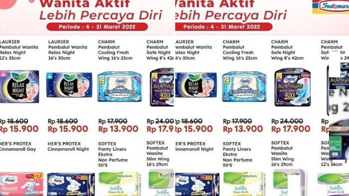PROMO Indomaret 21 Maret 2022, Softex Rp15.500, Masker Duckbill Rp24 ...