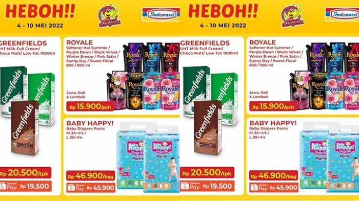 Promo HEBOH Indomaret Royale Rp15.900 Greenfields Diapers Turun Harga ...