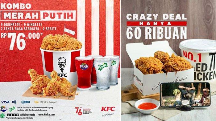 Promo KFC 17 Agustus 2021, Promo Merah Putih 9 Drumette, 9 Wingette, 4 ...