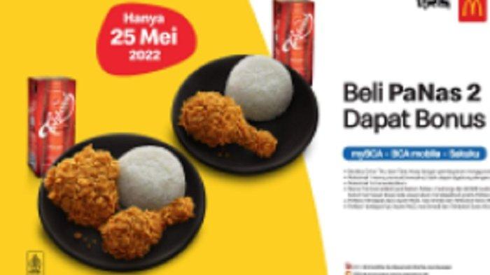 PROMO MCD 25 Mei 2022, Beli 2 Ayam + Nasi + Teh Botol Kotak GRATIS 1 ...