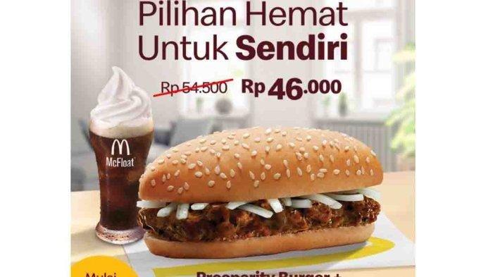Nikmati Prosperity Burger + Coca Cola McFloat Rp 46.000, Promo McD 27 ...