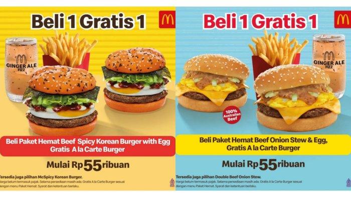 Promo McD Hari Ini 21 Agustus 2022, Beli Beef Onion Stew & Egg Gratis A La Carte Burger - Tribun ...