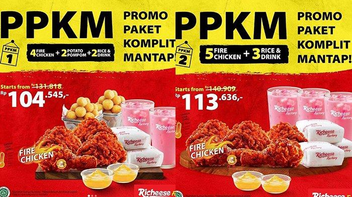 BARU! Promo Richeese Factory 16 Juli 2021, Paket Komplit 4 Ayam, 2 ...