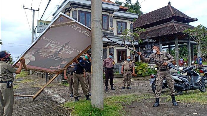 Satpol PP Badung Catat 128 Baliho dan Spanduk Kadaluarsa Berhasil Diturunkan Selama Seminggu ...