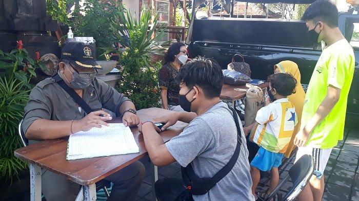 Sidak Masker di Desa Tegal Kertha Denpasar, 50 Pelanggar Terjaring - Tribun-bali.com