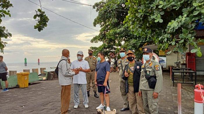15 Pelanggar Terjaring Razia Masker di Objek Wisata Pantai Matahari Terbit Sanur Denpasar ...