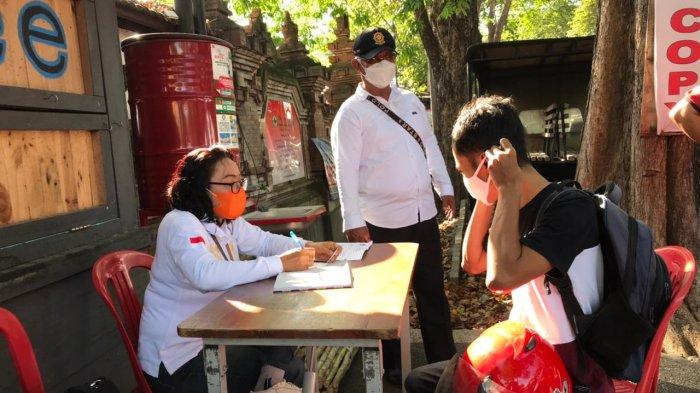 Kasus Covid-19 Melonjak di Denpasar, Sidak Digencarkan, Sebanyak 14 Pelanggar Masker Terjaring ...