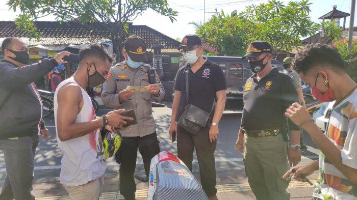 Sidak Prokes di Pedungan Denpasar, Terjaring 24 Pelanggar, 9 Orang Didenda - Tribun-bali.com