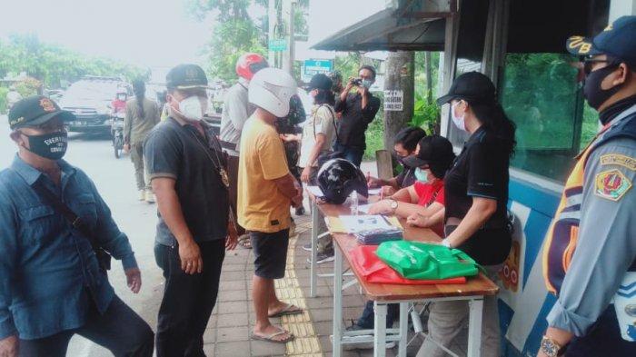 18 Orang Pelanggar Terjaring dalam Sidak Prokes di Sanur Kaja Denpasar - Tribun-bali.com