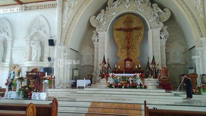 Jadwal dan Panduan Ibadah Misa Natal & Tahun Baru di Gereja Katedral Denpasar - Tribun-bali.com
