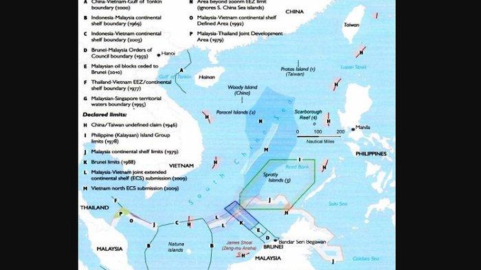 China Klaim Kepemilikan Natuna Berdasarkan Sembilan Garis Putus-putus ...