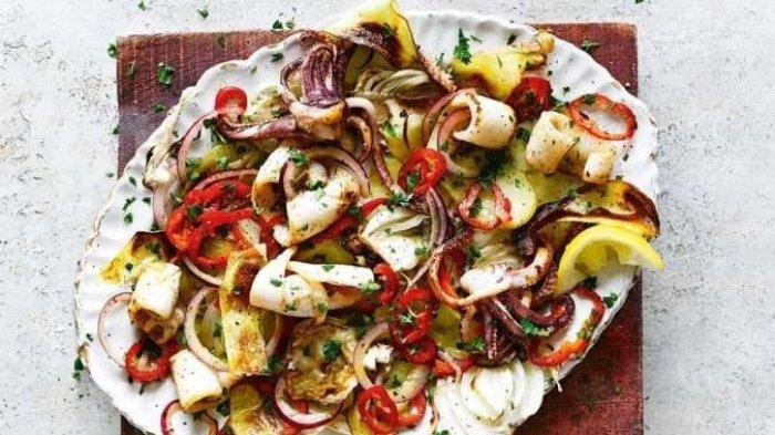 Resep Cumi Rebus Saus Pedas, Sajian Nikmat Bikin Makan Siang Makin ...