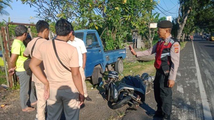 TRAGEDI Kecelakaan Jalur Tengkorak, Putu Adi Diserempet Pikap, Motor ...