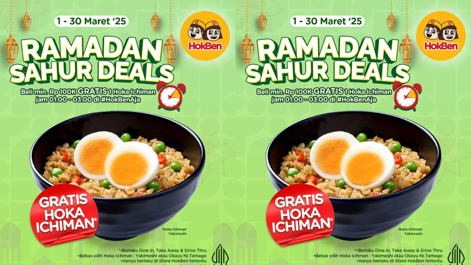 BERKAH! Promo HokBen Besok 9 Maret 2025, Dapatkan Bento Ramadan Mulai ...