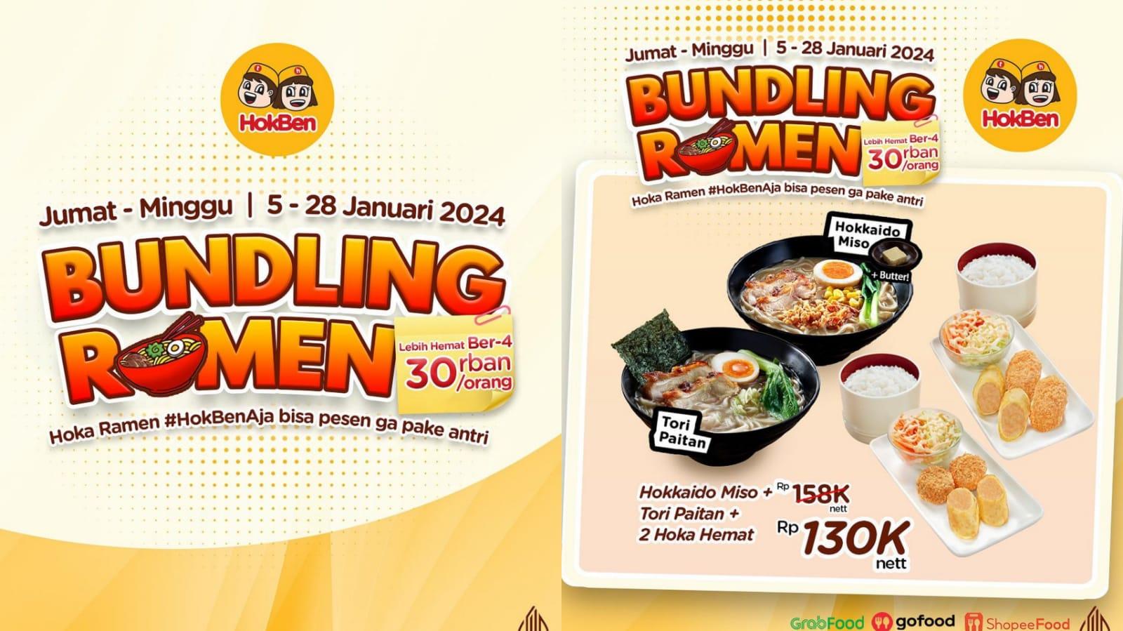 HEMAT! Promo HokBen Besok 7 Januari 2024, Nikmati PAKET Bundling Ramen Mulai Rp 130 Ribu ...