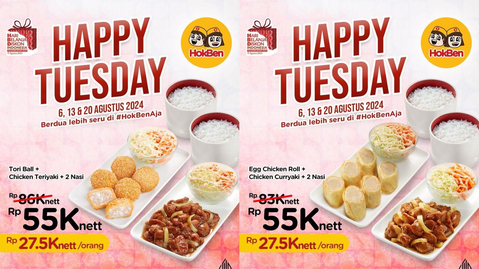 NEW! Promo HokBen 6-31 Agustus 2024, Dapatkan Tori Ball + Chicken ...