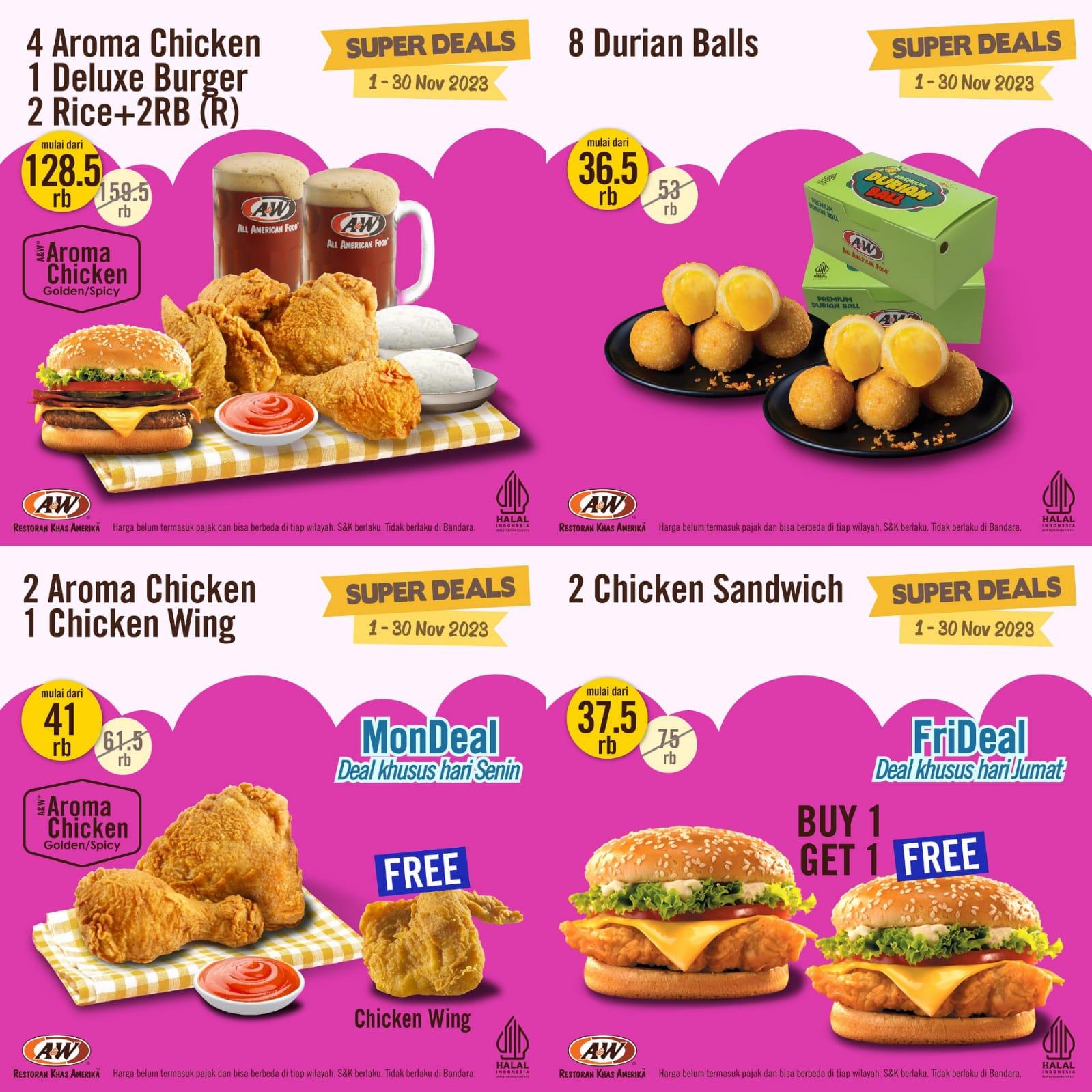 SUPER DEALS! Promo AW Restoran November 2023, Beli 1 Mozza TM Burger ...