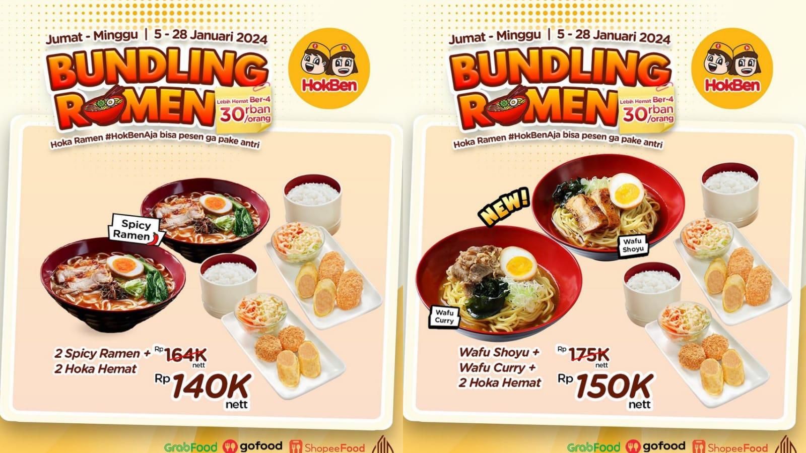HEMAT! Promo HokBen Besok 7 Januari 2024, Nikmati PAKET Bundling Ramen Mulai Rp 130 Ribu ...