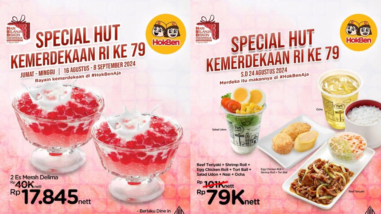 GEBYAR Promo Kemerdekaan di HokBen 16-30 Agustus 2024, Nikmati Bento ...
