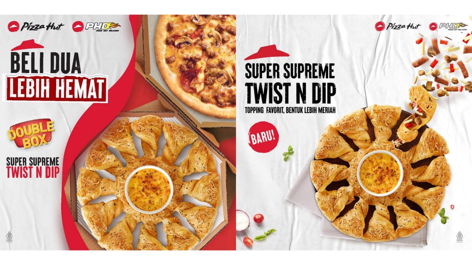 SERBU! Promo Pizza Hut Maret 2023, Twist n Dip Super Supreme Chicken ...