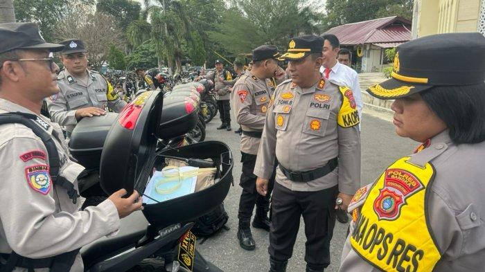 Cek Kesiapan Pengamanan TPS Pemilu 2024, Polres Bangka Gelar Apel Pasukan dan Kendaraan ...