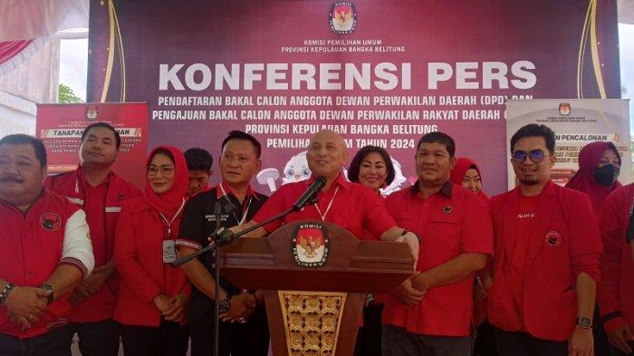 Parpol ke Tiga Daftarkan Bacaleg ke KPU Babel, PDI Perjuangan Targetkan 15 Kursi DPRD Provinsi ...