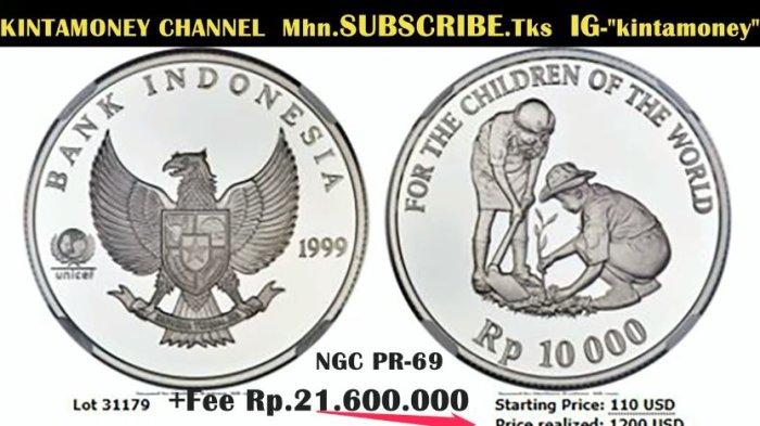 Langsung Kaya Mendadak, Uang Koin Rp10.000 Gambar Garuda Dilelang Rp21 ...