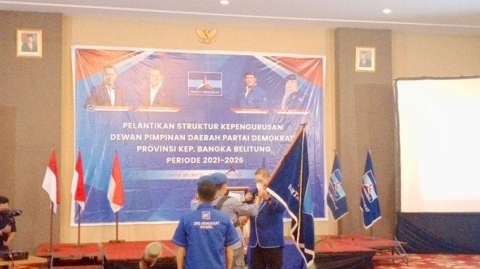 Pengurus DPD Partai Demokrat Babel Resmi Dilantik, Rudi Kadarisman Jabat Ketua - Bangkapos.com