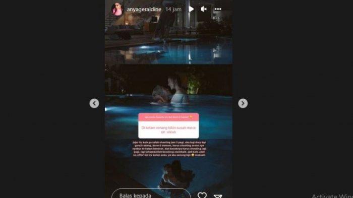 Potongan Video Anya Geraldine Bermesraan di Kolam Jam 3 Pagi Diposting, Ngaku Susah Move-on ...