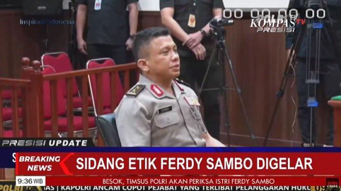 Penampilan Ferdy Sambo Saat Jalani Sidang Kode Etik, Tampak Tenang dan ...